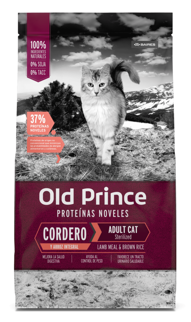 Old Prince Proteínas Noveles Gatos Esterilizados Cordero y Arroz ...